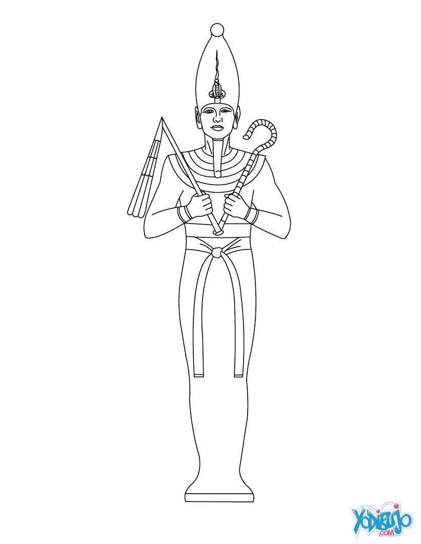 Dibujos para colorear osiris - es.hellokids.com