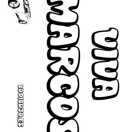 Dibujos para pintar NOMBRES NIÑOS - Dibujos para colorear - Imprime ...