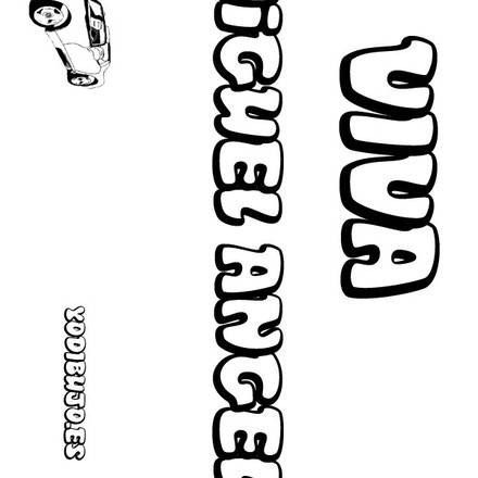 Dibujos para pintar NOMBRES NIÑOS - Dibujos para colorear - Imprime ...