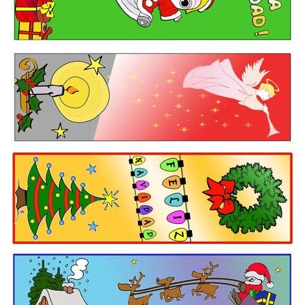 Marcapaginas de Navidad - Actividades manuales - Vídeos de manualidades ...