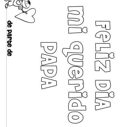 Dibujos para colorear DIA DEL PADRE - 20 dibujos dia del padre para ...