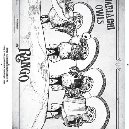 Dibujos para colorear RANGO - 8 dibujos de rango para pintar y colorear ...