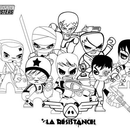 Dibujos de MUTANT BUSTERS para colorear - 5 dibujos gratis para ...