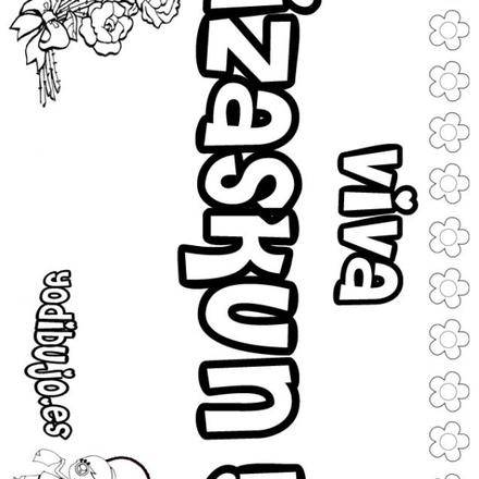 Dibujos para pintar NOMBRES NIÑOS - Dibujos para colorear - Imprime ...