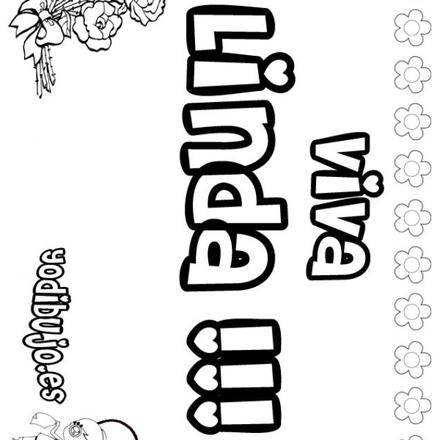 Dibujos para colorear NOMBRES NIÑAS - Dibujos para colorear - Imprime ...