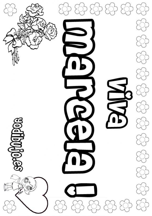 Dibujos para colorear marcela - es.hellokids.com