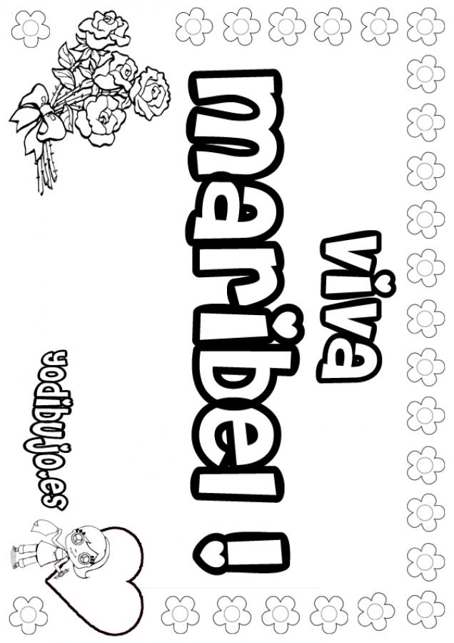 Maribel Coloring Page Coloring Pages